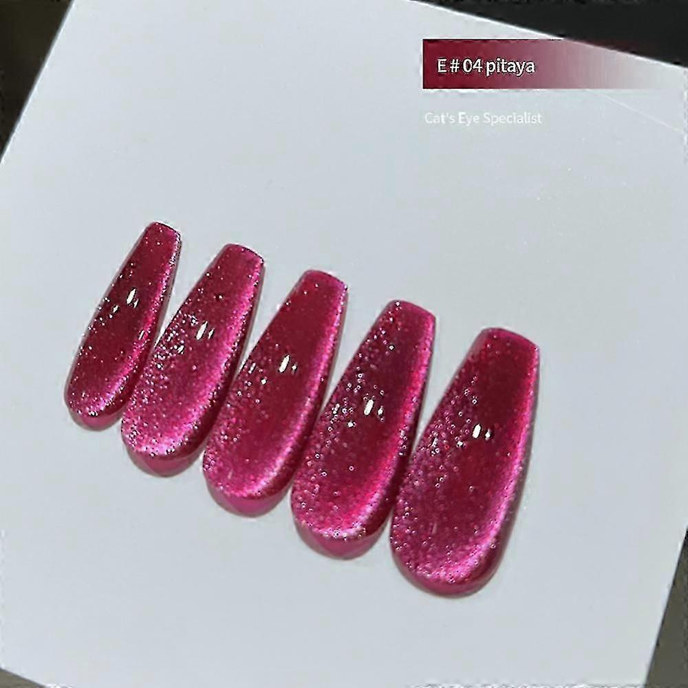 Crystal Magnetic Cat Eye Gel Nail Polish Holographic Reflective Glitter ...