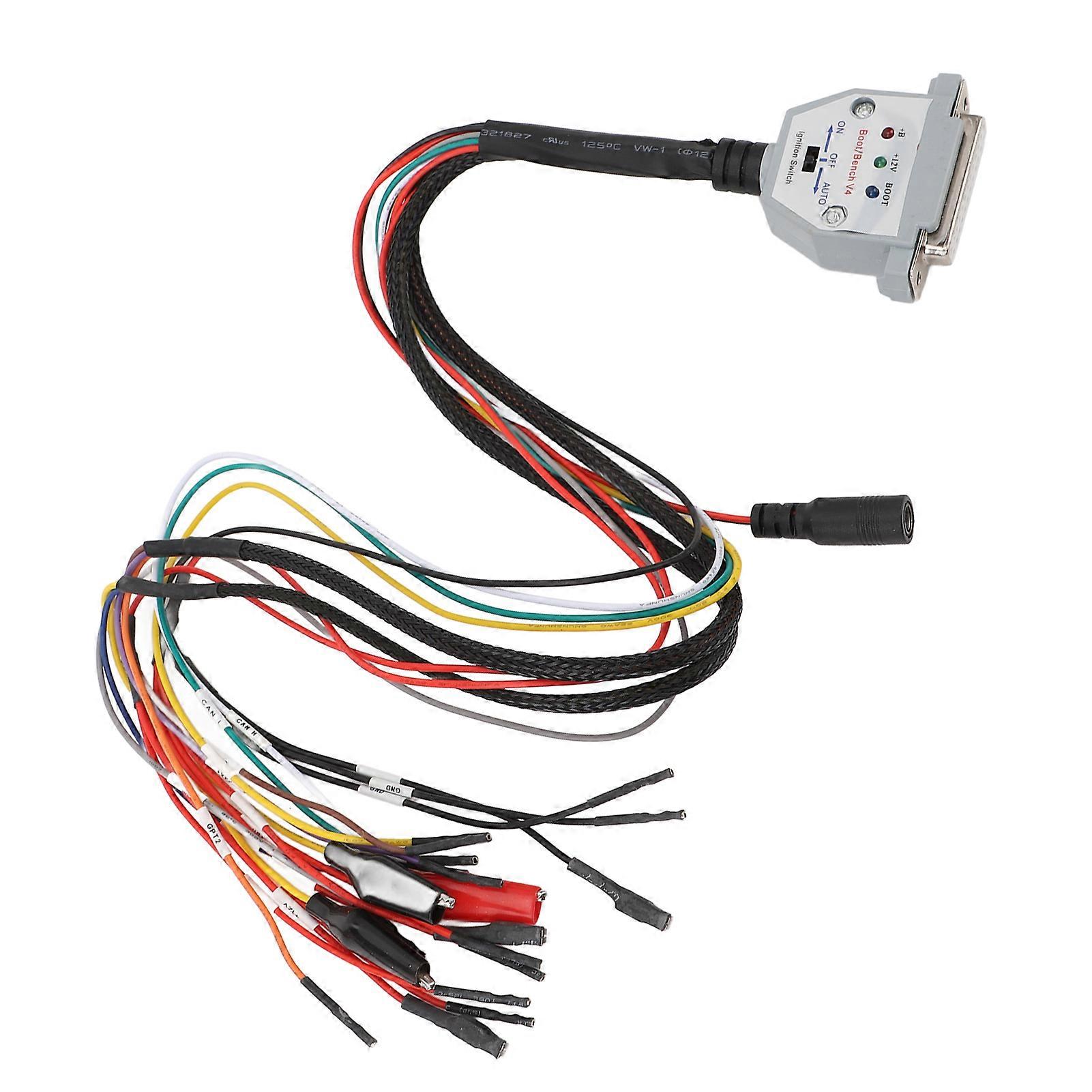 3 LED Lights Boot Bench Cable DB25 with Switch ECU Bench Pinout Cable ...