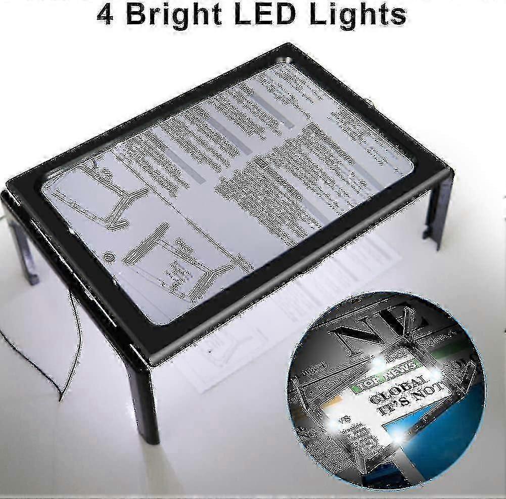 Reading Magnifiers Magnifier With Light, 3x Magnification Reading ...