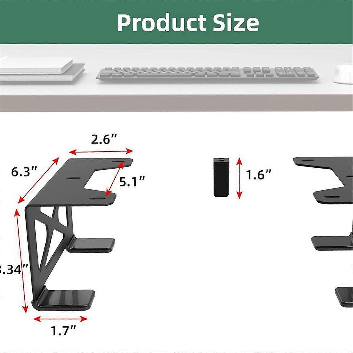Adjustable Secure Rack Gaming Console Organizers Under Desk Desktop PC ...