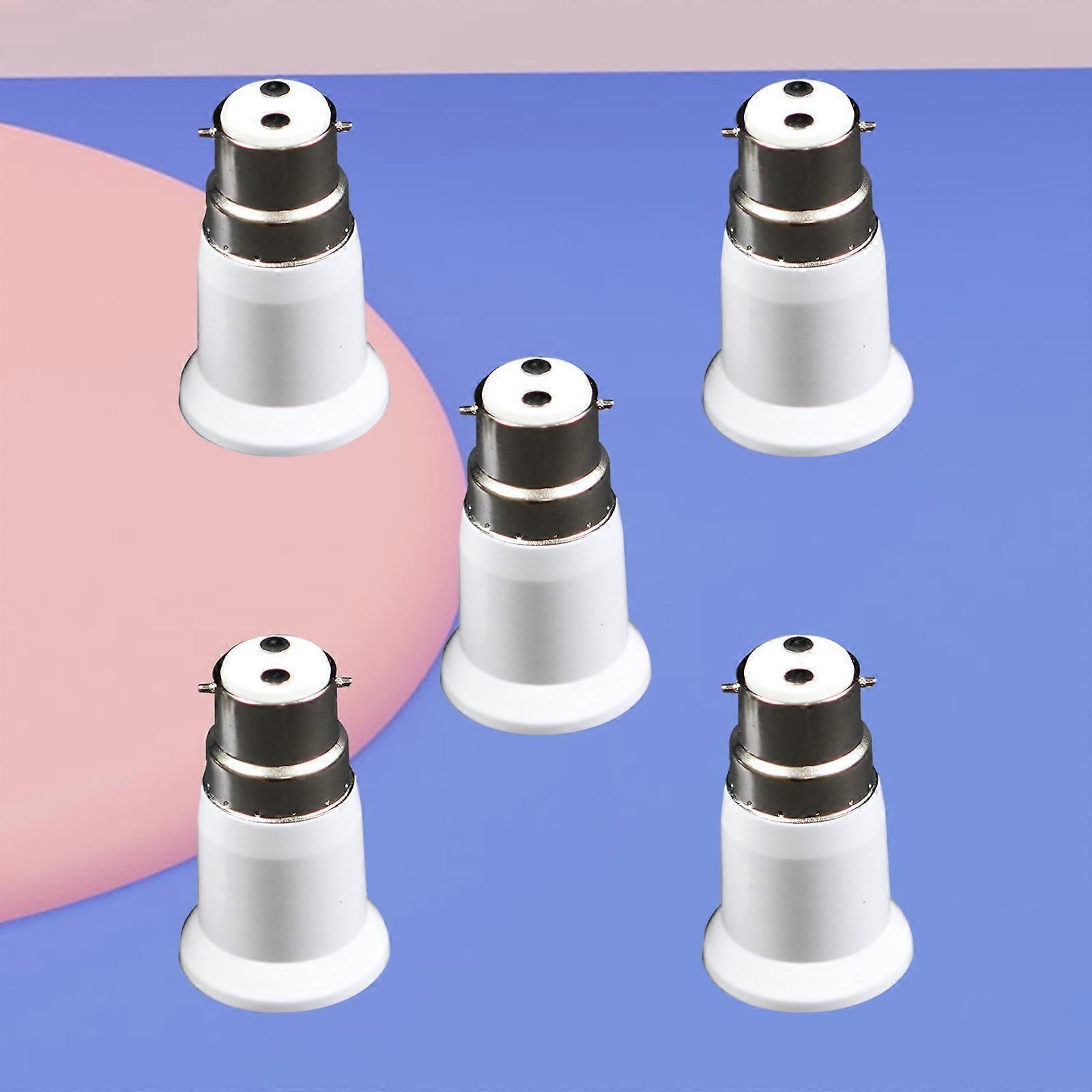 5Pcs B22 to E27 Light Socket Adapter Durable ,Lighting Accessories ...