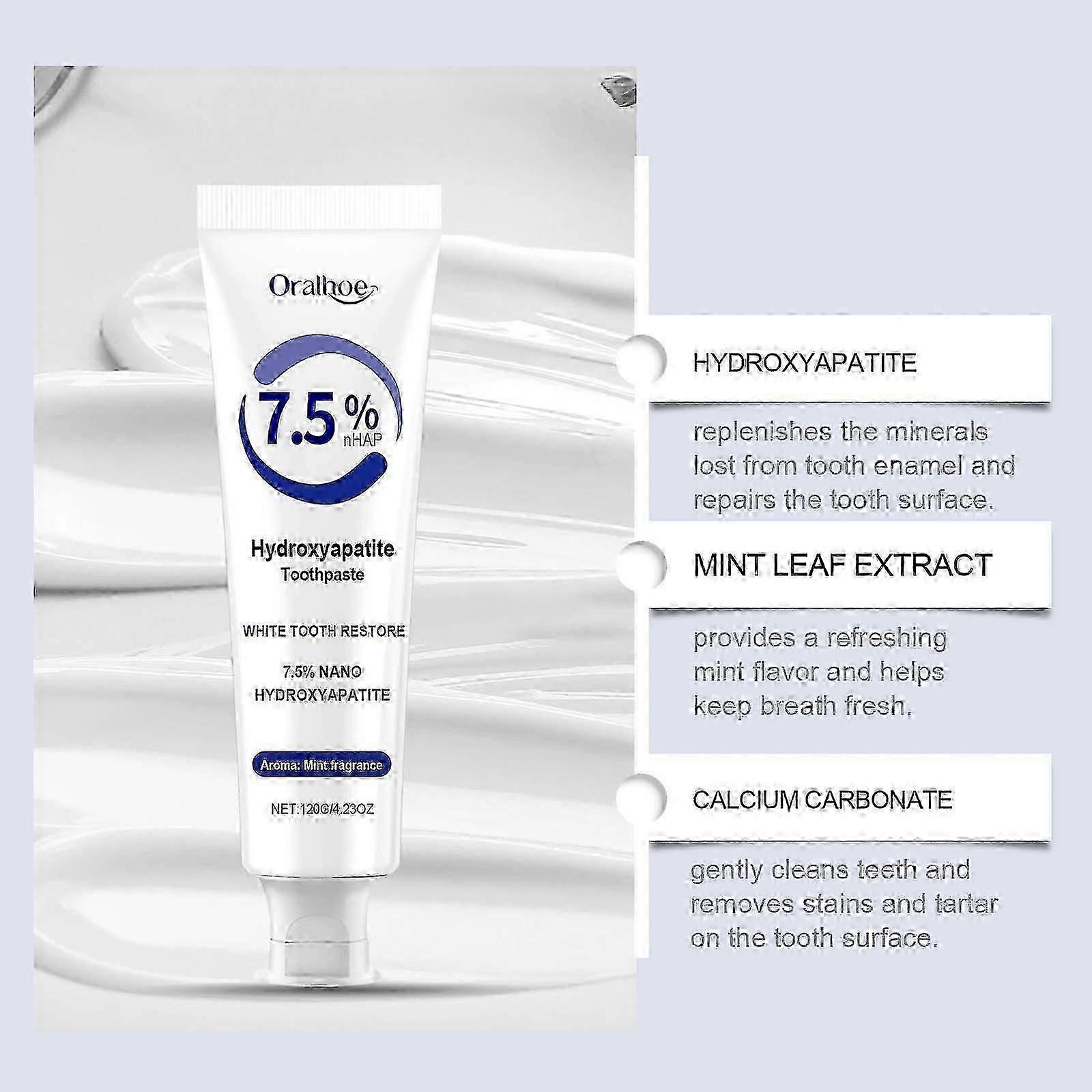 Hydroxyapatite Toothpaste for Enamel Protectionand Tooth Strengthening ...