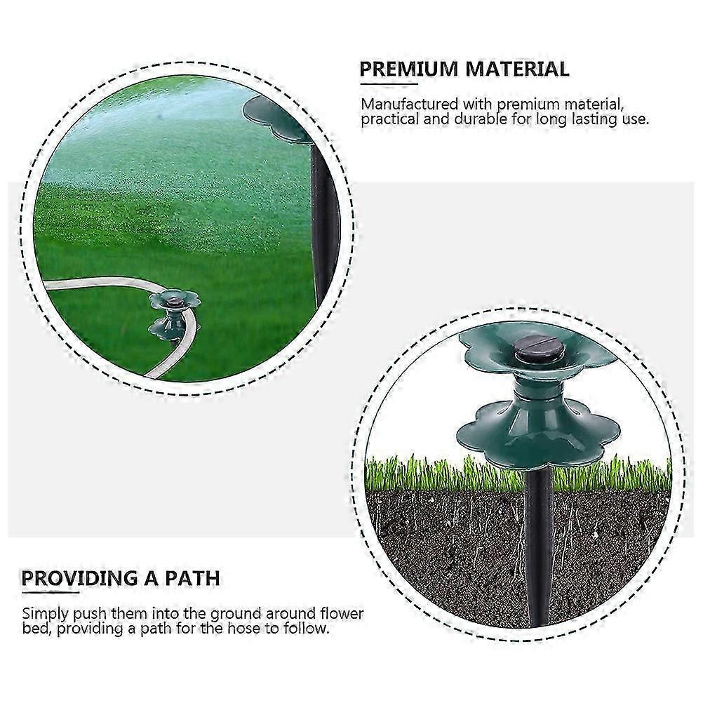 3pcs Garden Winding Pipe Wheels Hose Guide Spikes for Plant Protection ...