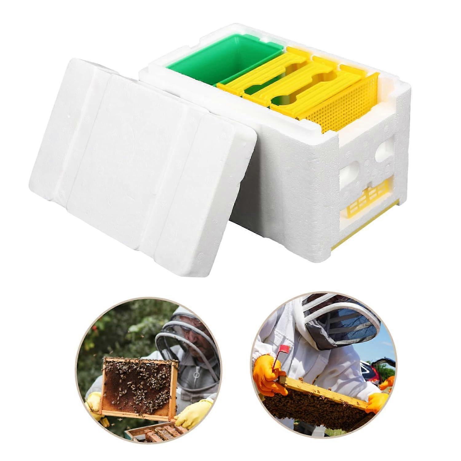 Beekeeper Beehive for Honey Bees, Assembled Wooden Hive with Bee ...