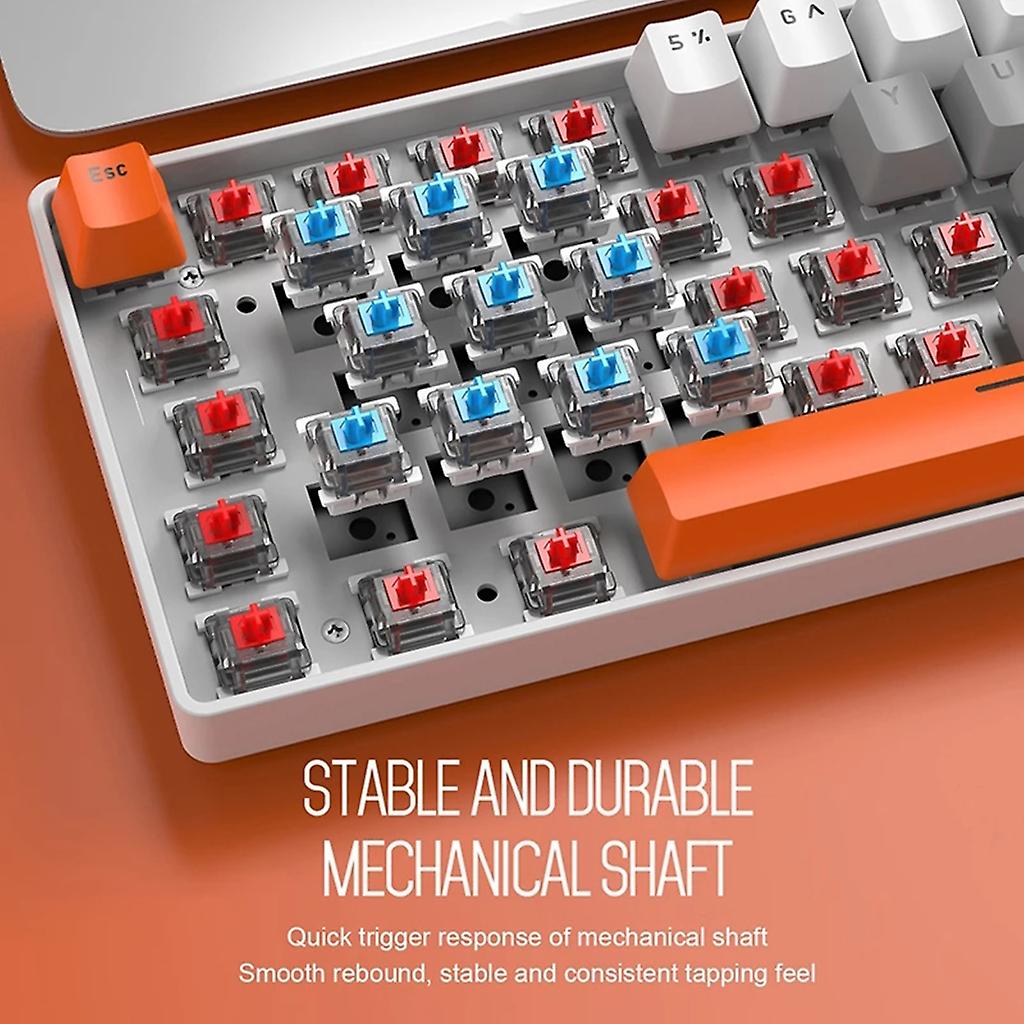 60% Wired Russian Gaming Keyboard, RGB Backlit Mini Keyboard 62 Keys ...