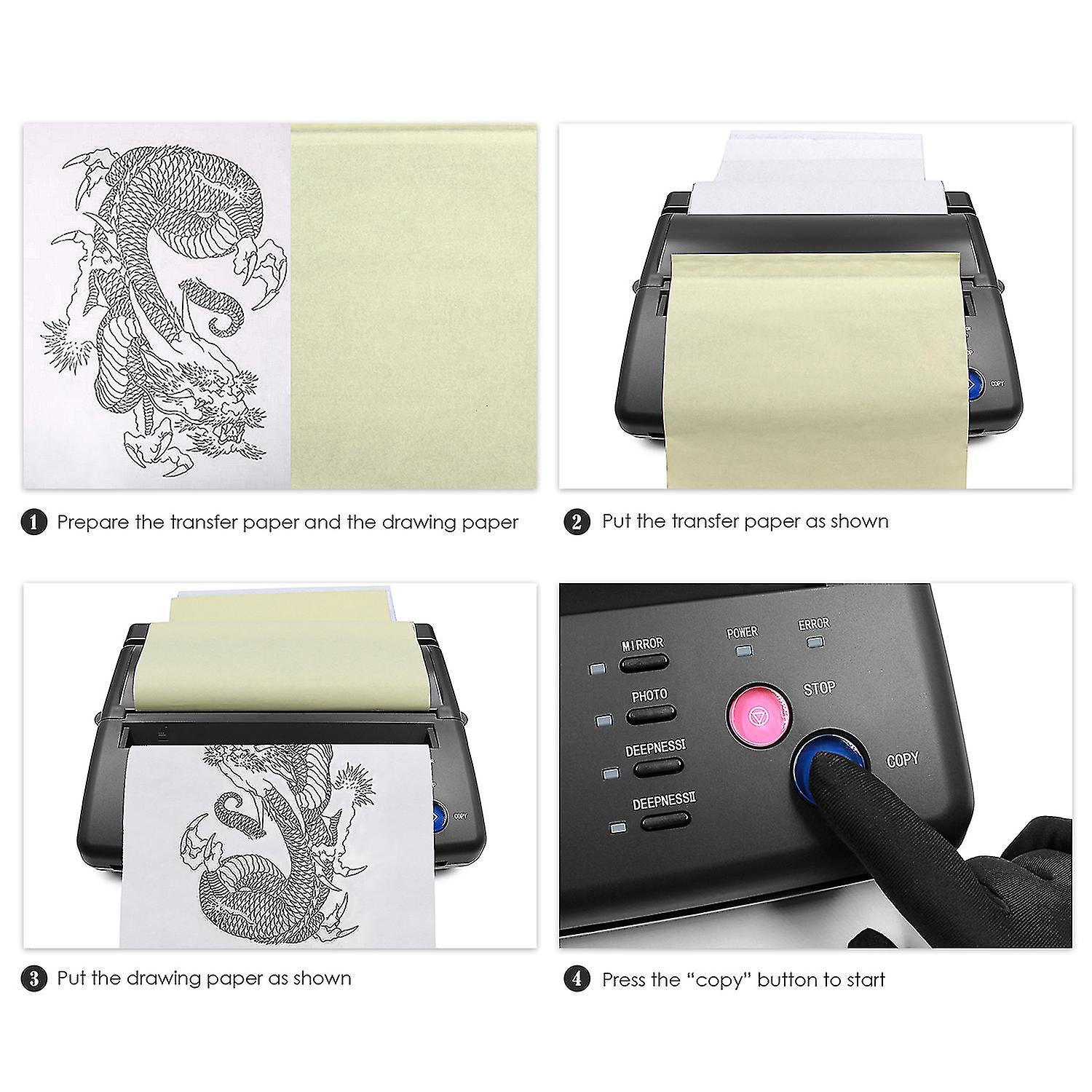 Tattoo Transfer Machine Stencils Device Copier Printer Drawing Thermal ...