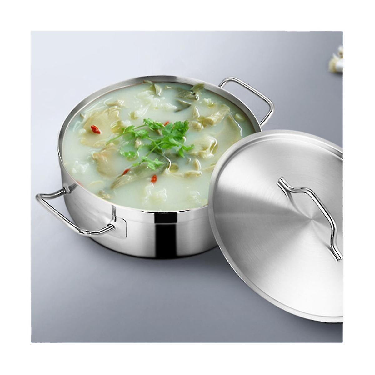 Less Steel Hot Pot Pot With Lid, Hold Thick Soup Pot Hot Pot Pot For ...