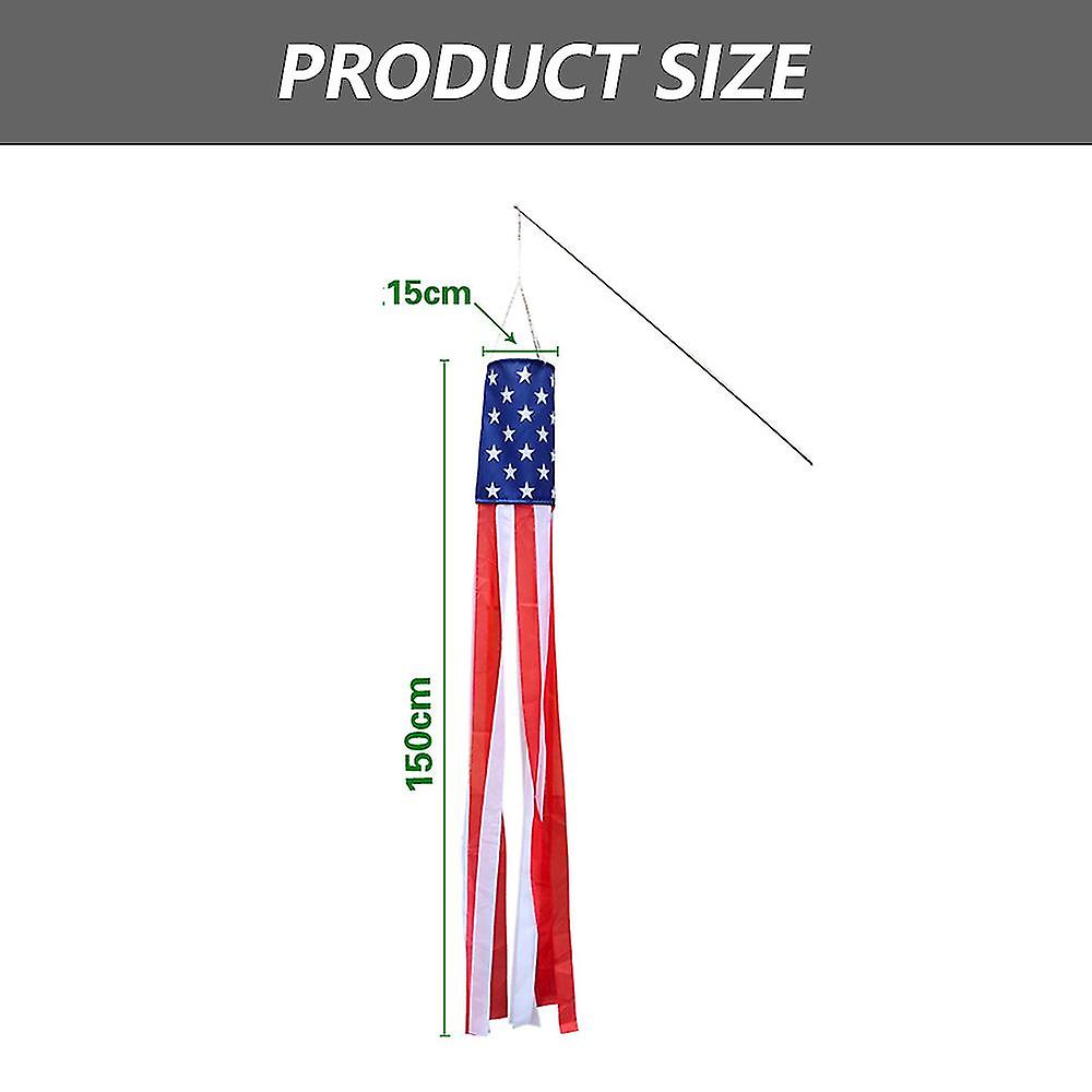 4th Of July Decorations,59 Inch Windsock Heavy Duty,patriotic Fourth Of ...