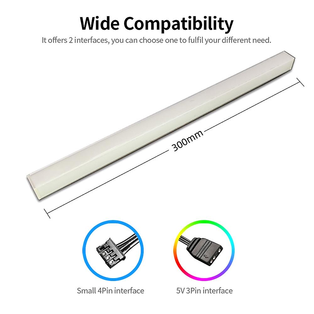 COOLMOON Magnetic ARGB LED Strip Dual Side Lighting Strip Rainbow PC ...