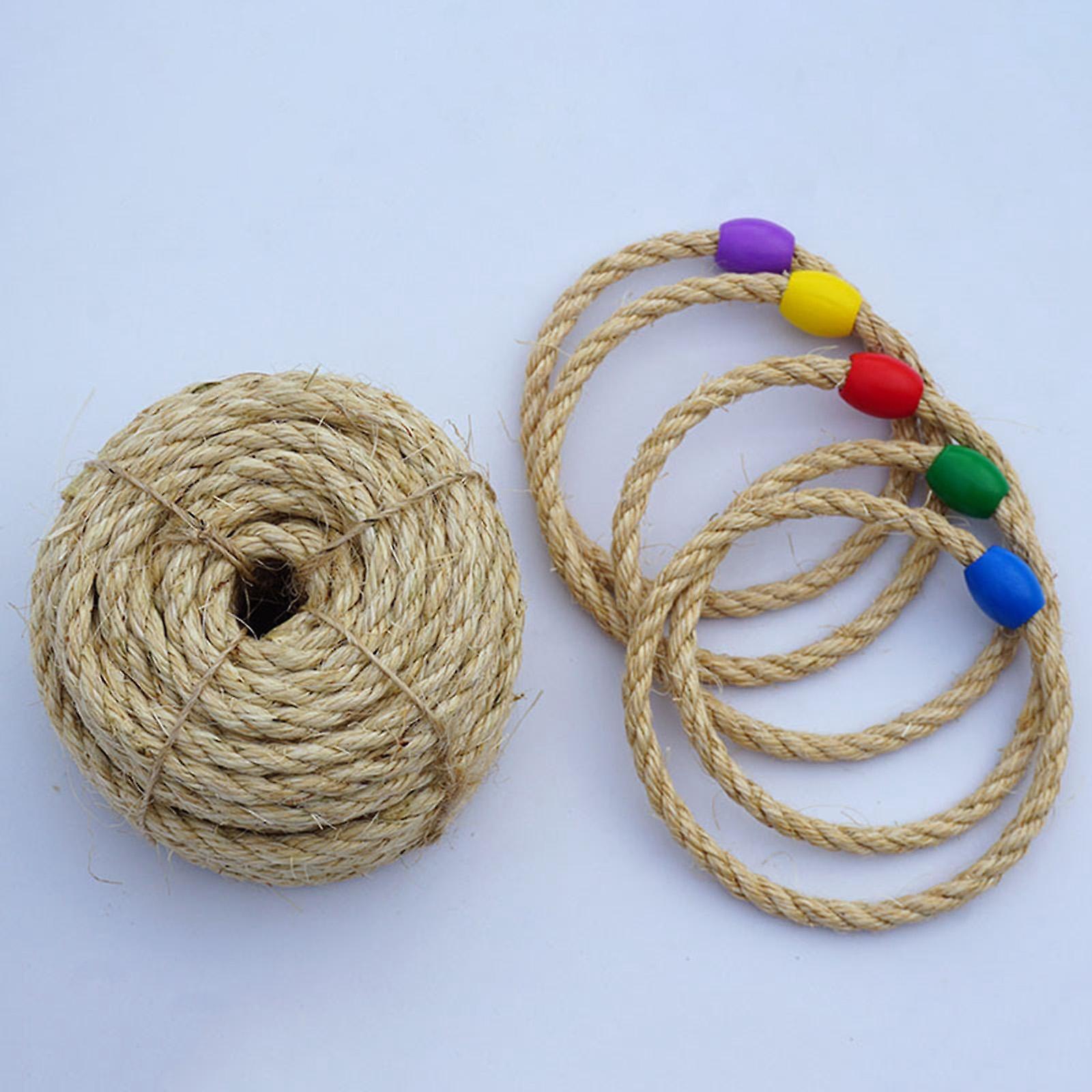 Hemp Rings Tossing Children Gift Playset Outdoor Toys for Park Backyard ...