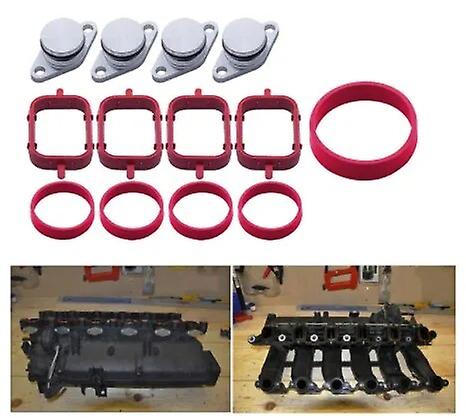 4*22mm/4*33mm Diesel Swirl Flap Blanks Bungs Intake Gaskets Kit for BMW ...