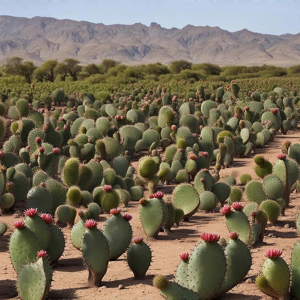 Nopal in powder (Opuntia ficus-indica)in an elegant bottle with a cork ...