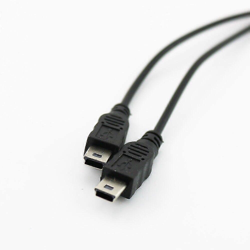 Mini Usb 2.0 Female To Dual 2 Male Splitter Y Extension Charger Adapter ...