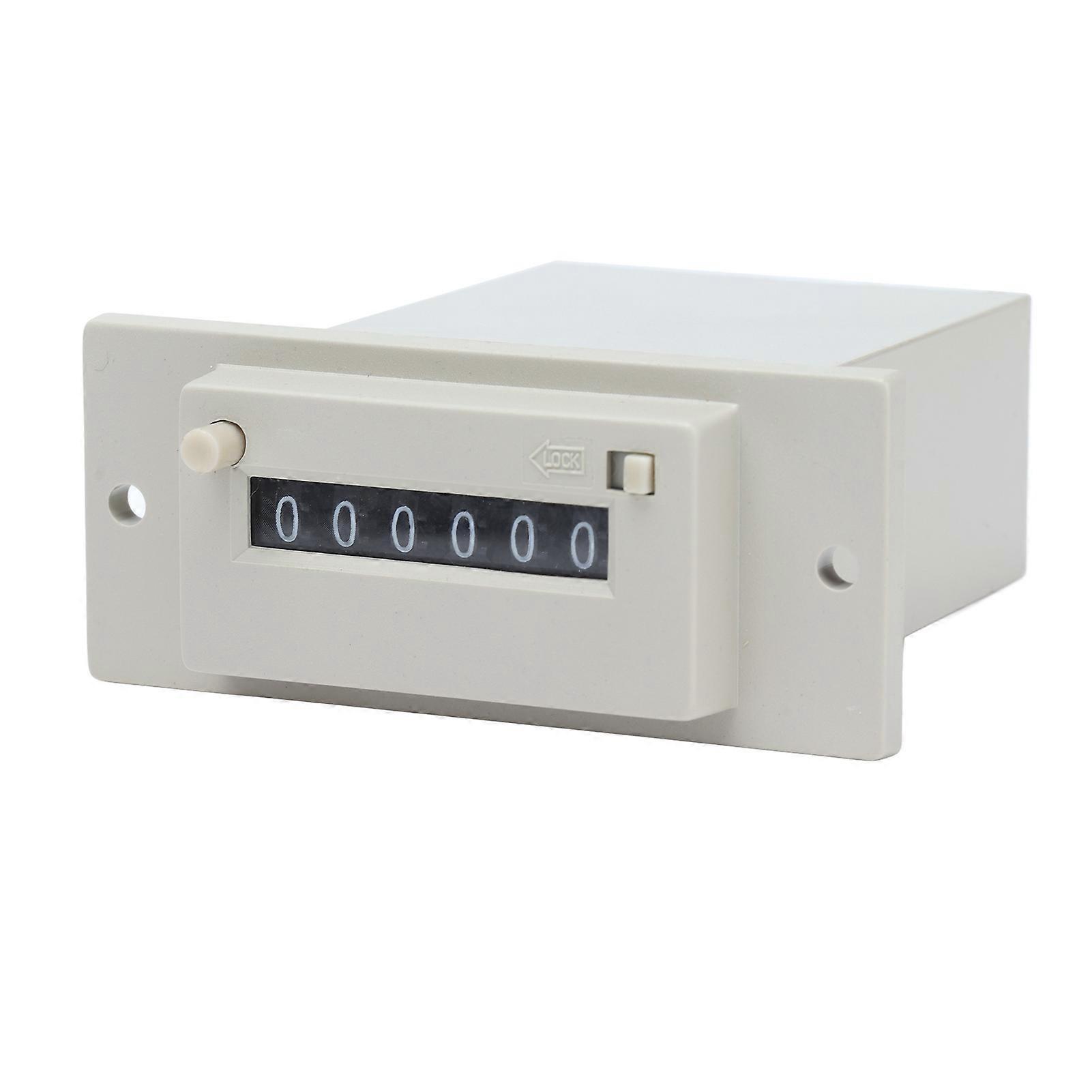 Electromagnetic Counter 0?999999 6 Digit Industrial Pulse Totalizer for ...