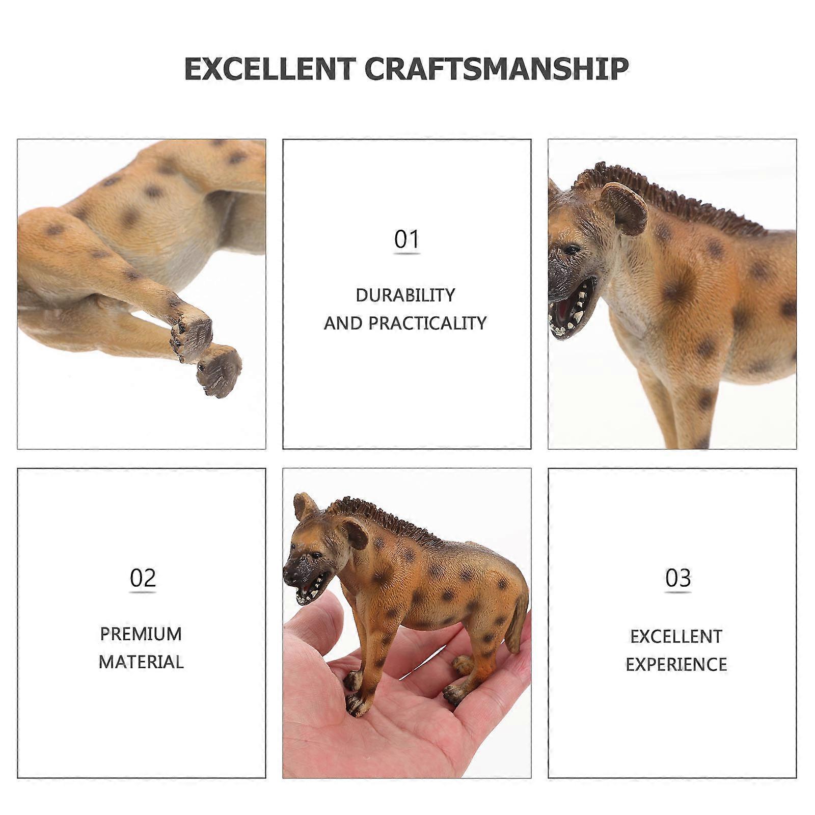 Hyena Ornament Kids Hyena Model Plastic Hyena Model Wildlife Animal ...