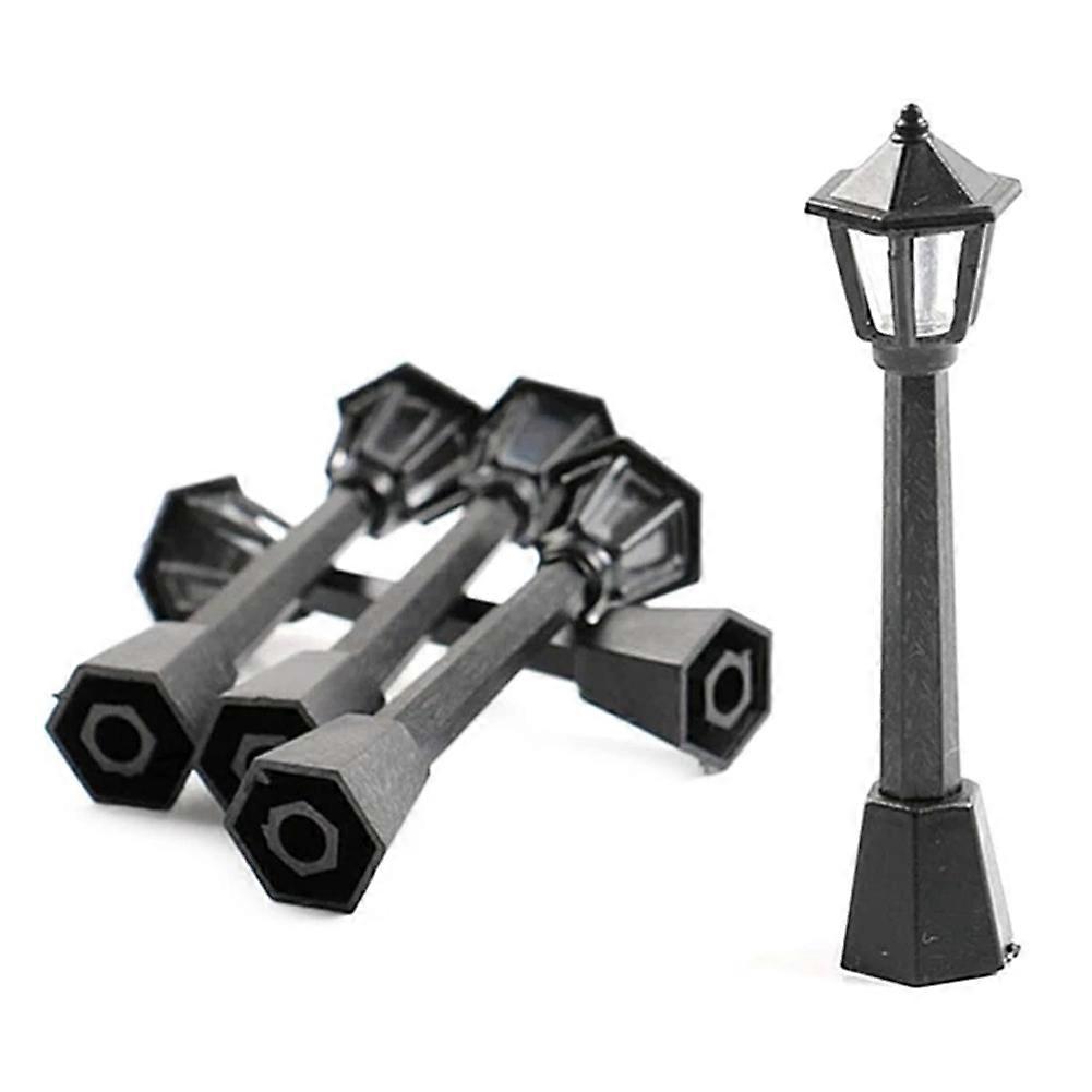 4Pcs Street Post Lights Model Railway Lamp Post Lights Miniature ...