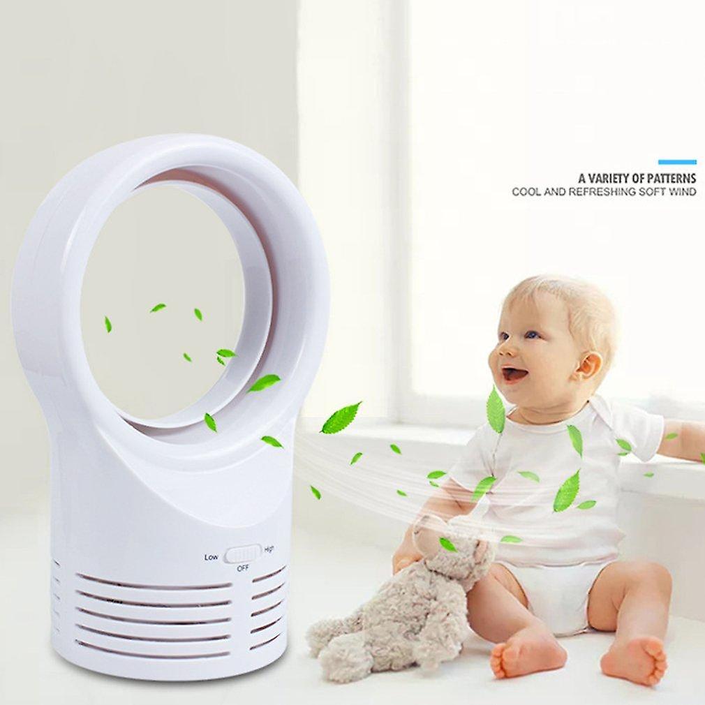 Creative desktop office mini leafless fan sleeping fan student fan two ...