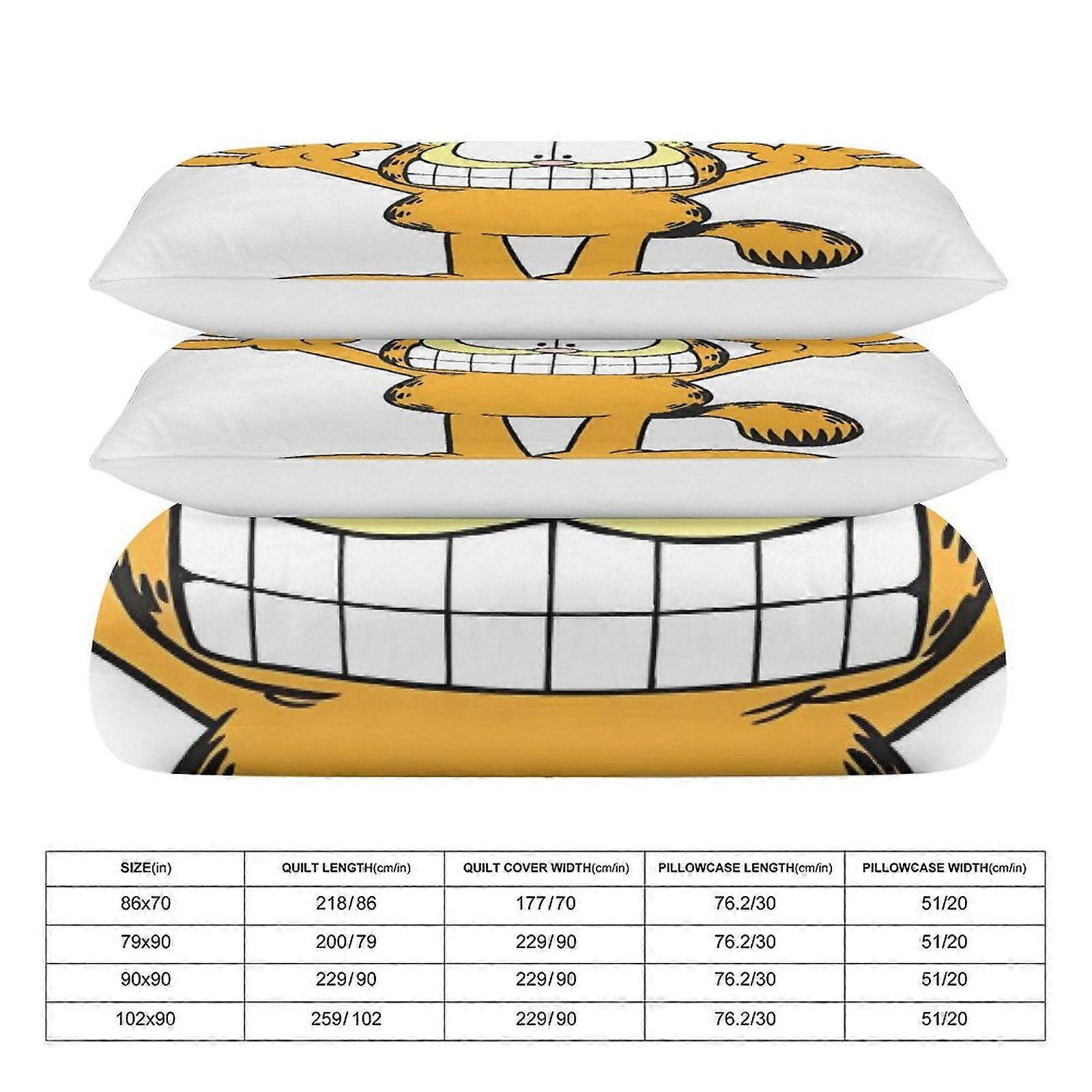x33 Garfield Bed Duvet Cover Microfiber Bedding Sets 3D Printed ...