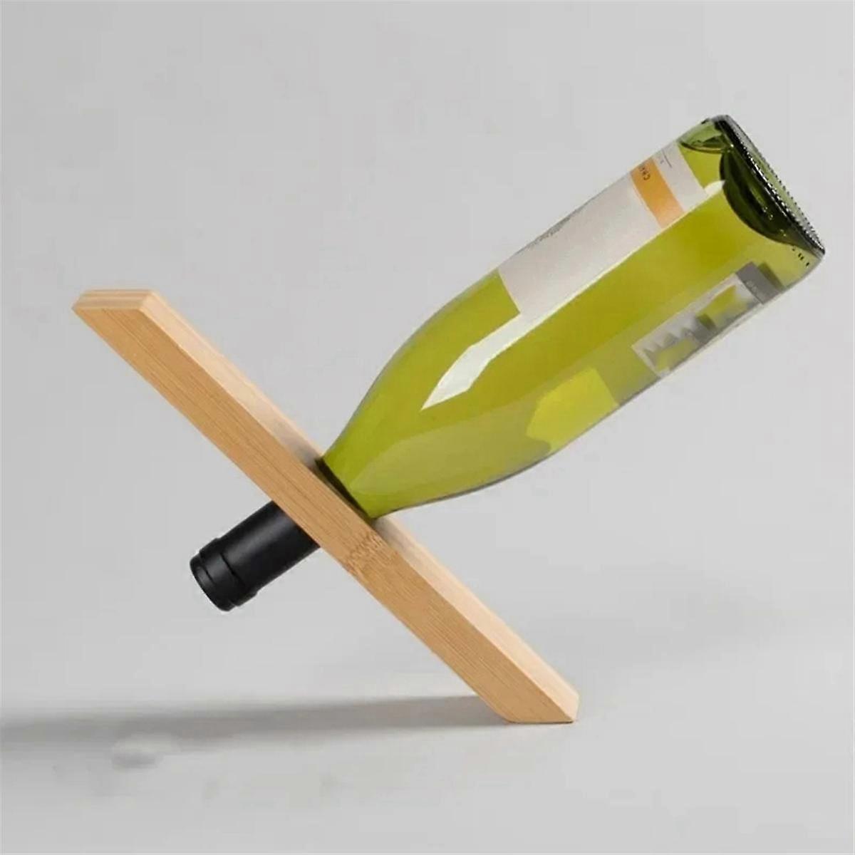 Balance Red Wine Rack Bamboo Wine Decoration Village Club Display Stand ...