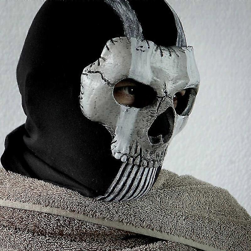 Ghost Mask V2 - Operador Mw2 Airsoft Cod Cosplay Airsoft Tactical Skull ...