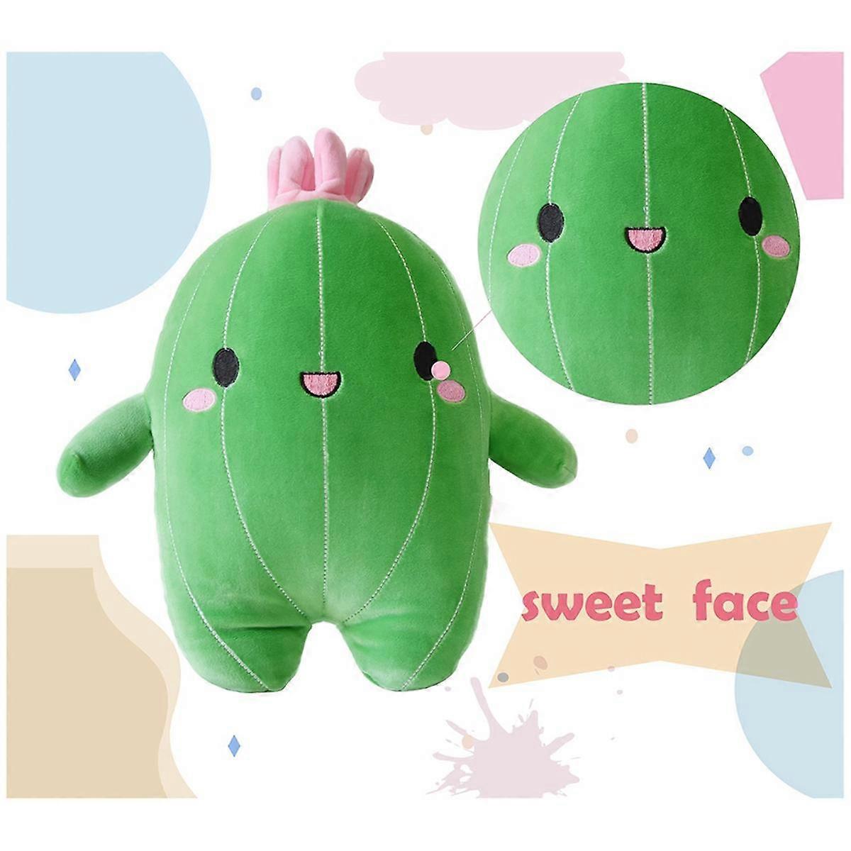 Cuddly Cactus Stuffed Plant Animal with Smile Face and Pink Antenna ...
