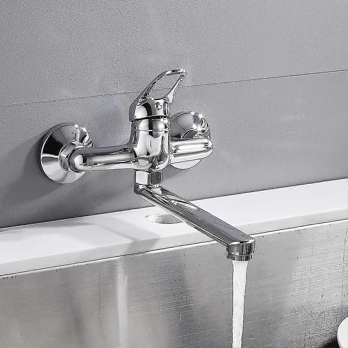 Exquisite Kitchen Faucet Wall Mounted Single Handle Mixer Tap Sink ...