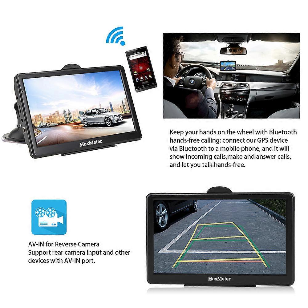 Sat Nav with Bluetooth&AV-IN, 7 inch GPS Navigation for Car Truck ...