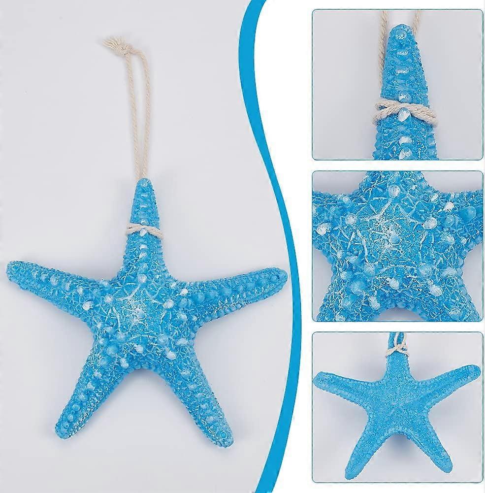 16x16cm Resin Starfish Ornaments Large Seaside Hanging Wall Decoration ...