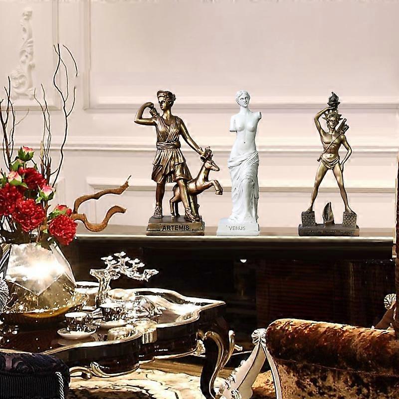 Moon hunting goddess Artemis sculpture European retro bar Decor photo ...