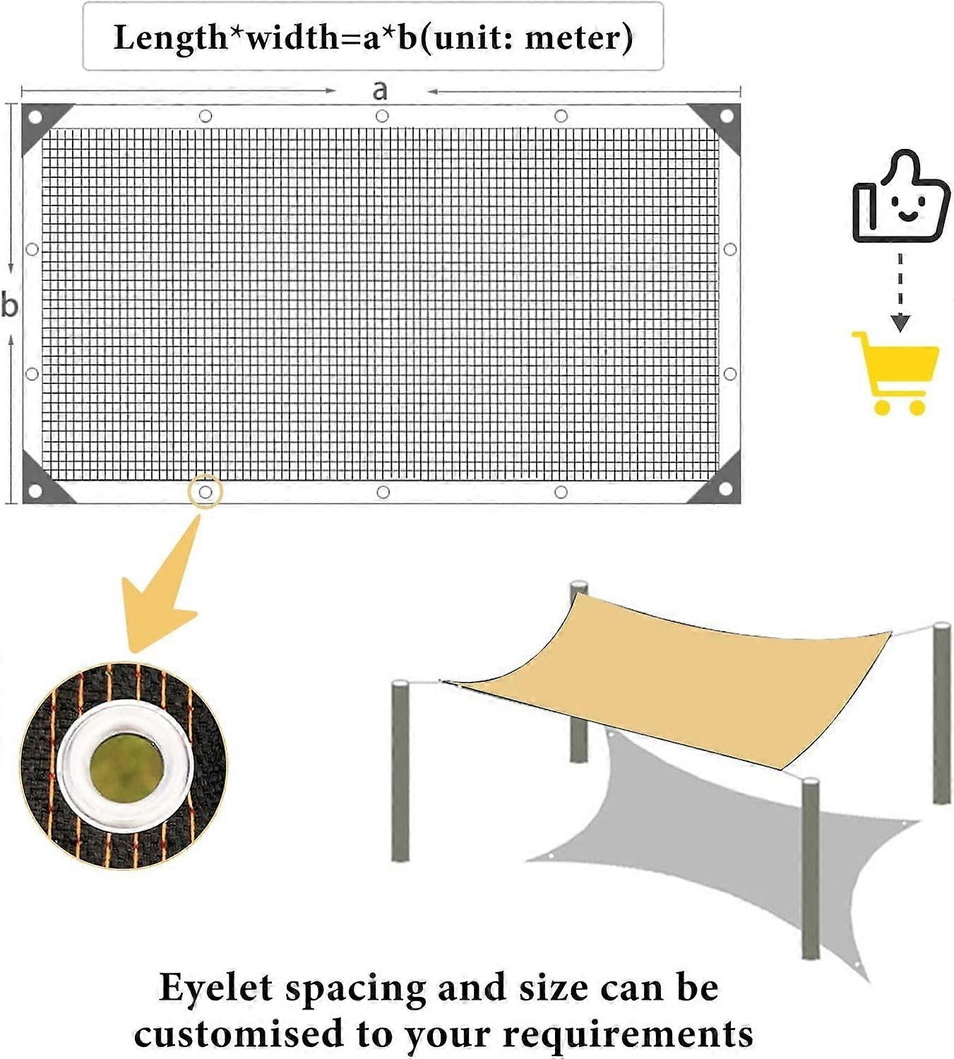 perfect 4*6m Shade Net, Shade Sails 85% UV Shade Cloth, Shade Cloth ...