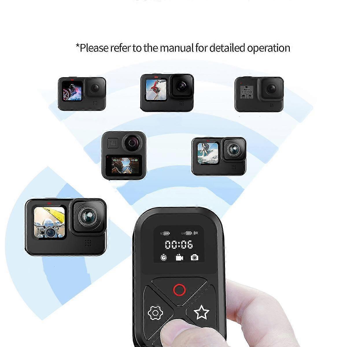 T10 80m Bluetooth Remote Control For Hero 11 10 9 8 Max For Smart Phone ...