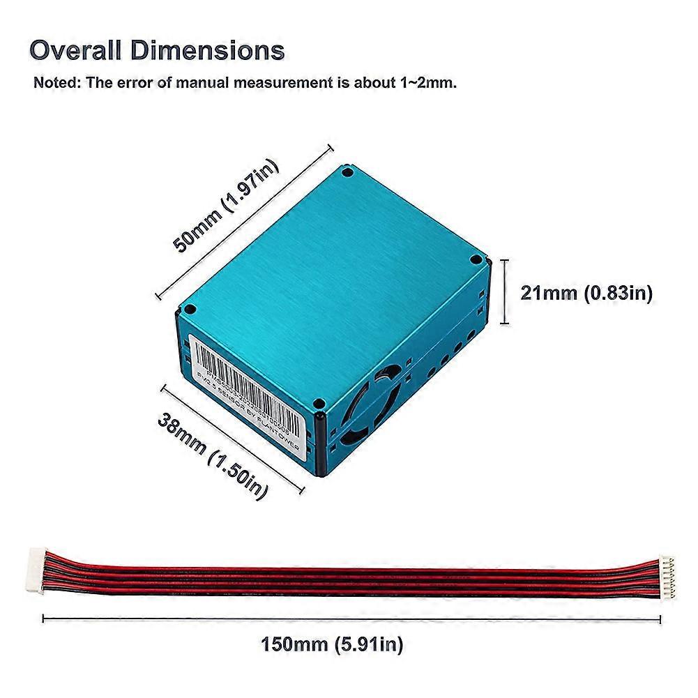 PMS5003 PM2.5 PM10 Detection Sensor Digital Particle Concentration ...