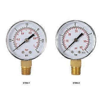 Mini Dual Scale Dial Gauge Pool Spa Filter Water Pressure Gauge Mini 0 ...
