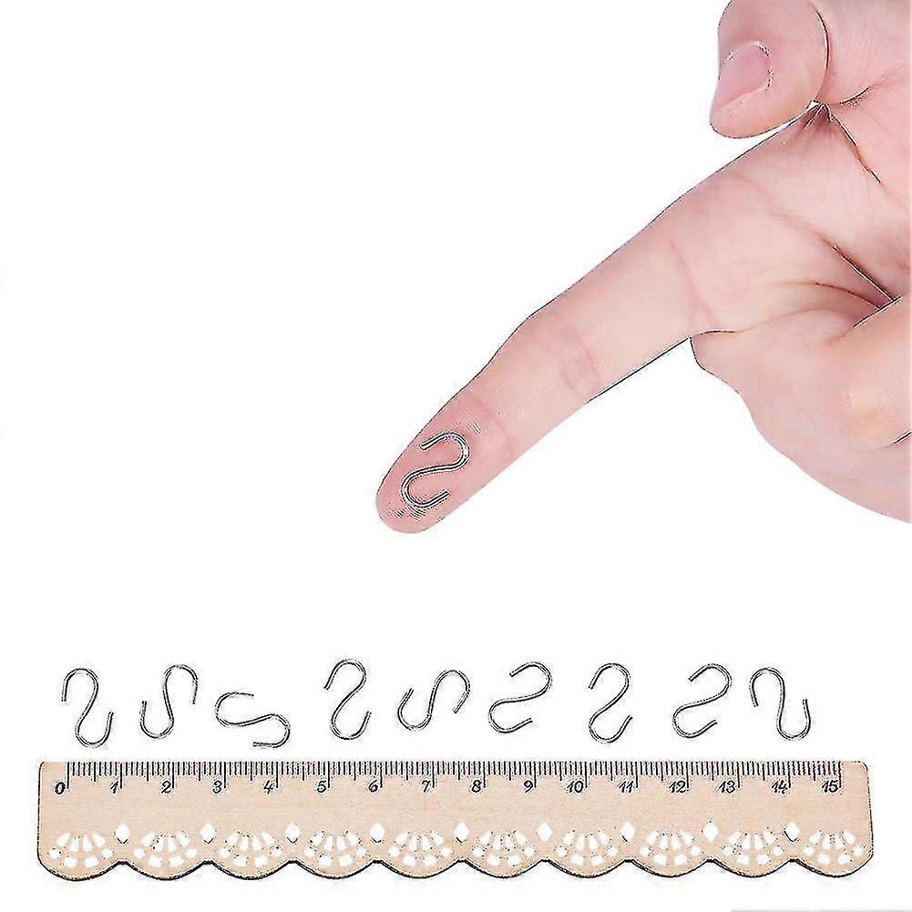 150 Pieces Mini S Hooks Connectors Metal S-shaped Wire Hook Hangers For ...