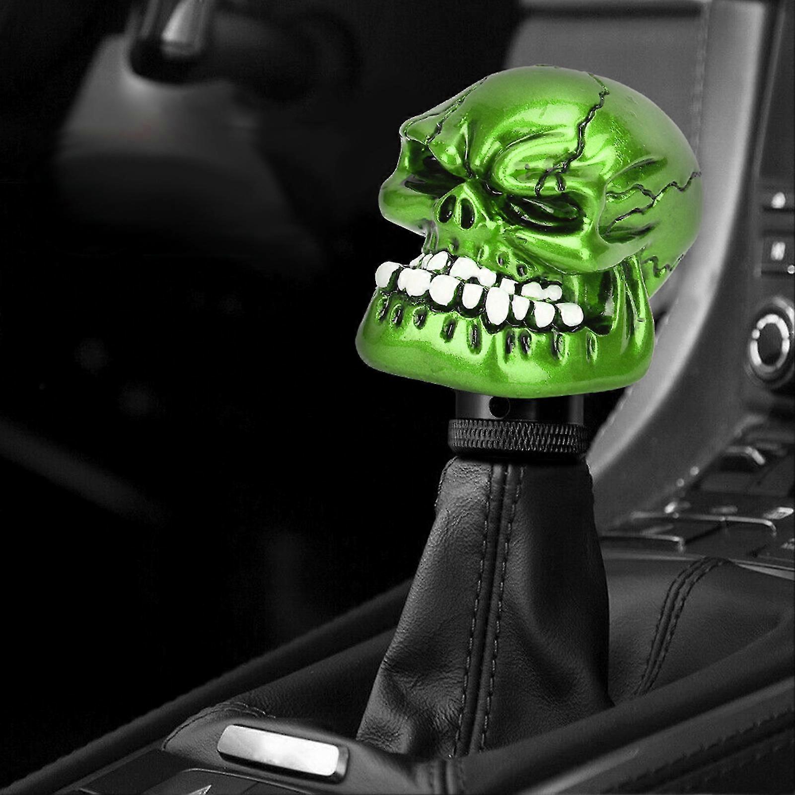 Skull Head Stick Manual Shift Knob Lever Modified Shifter Gear 8MM ...