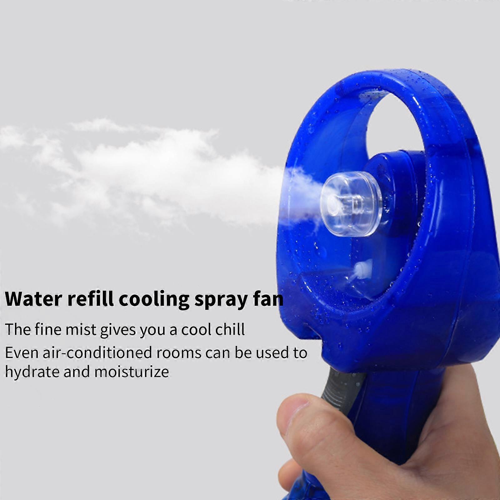 Water Misting Fan Portable Handheld Spray Fans Battery Operated for ...