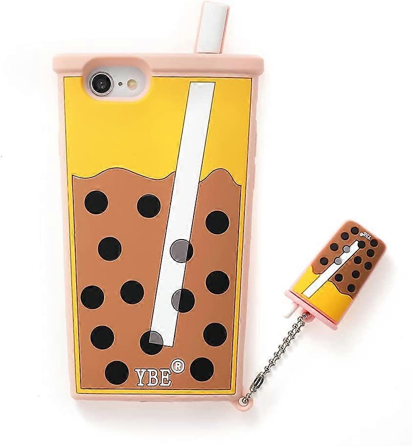 Bubble Boba Milk Tea Case for iPhone SE 2022/SE 2020/8 7 6 6S 4.7", 3D ...