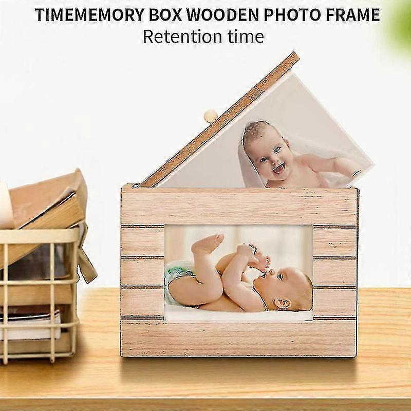 Photo Box Photograph Picture Album Moisture Proof Home Storage Wooden ...