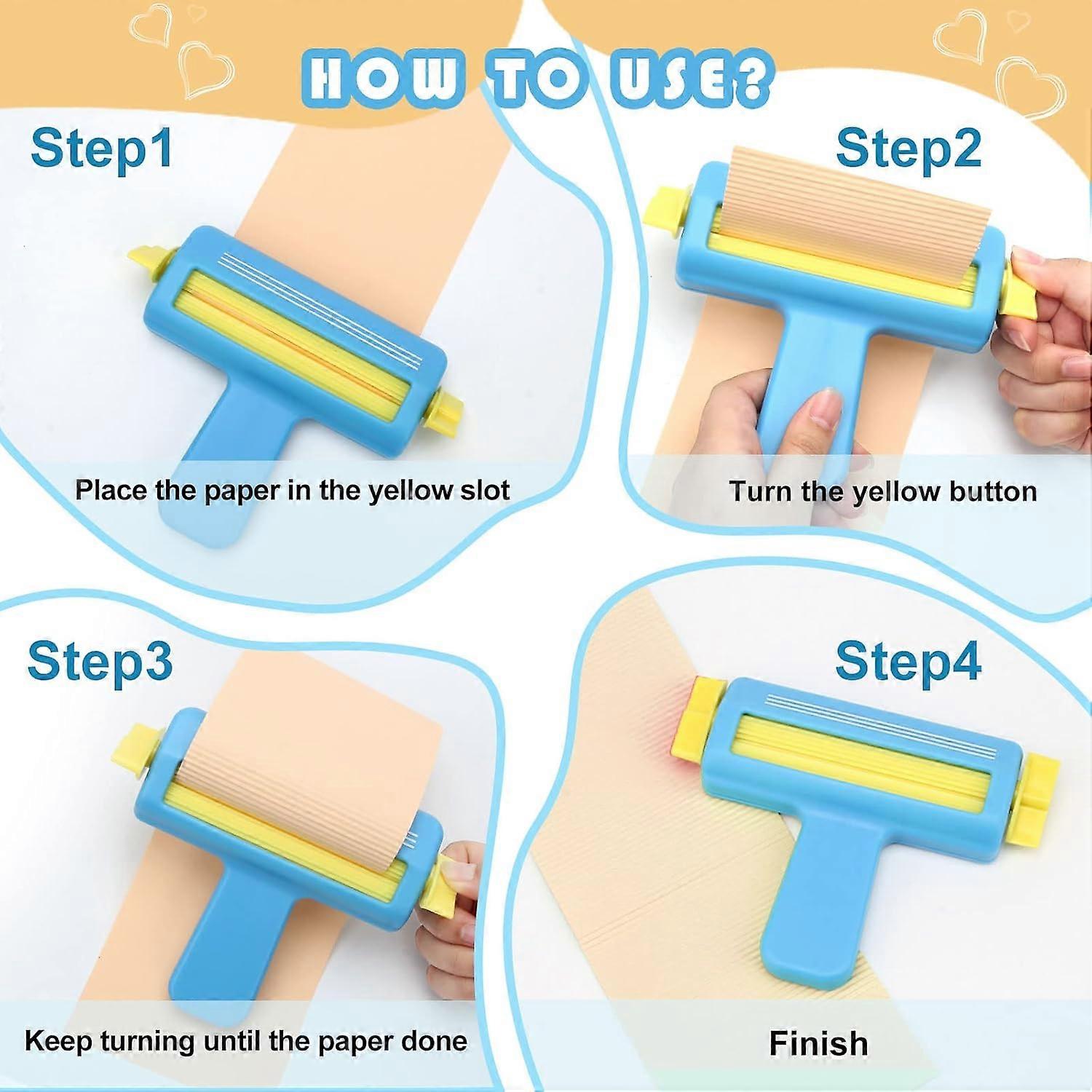 Paper Crimper for Crafts, AngleKai Paper Crimper Tool Craft Paper ...