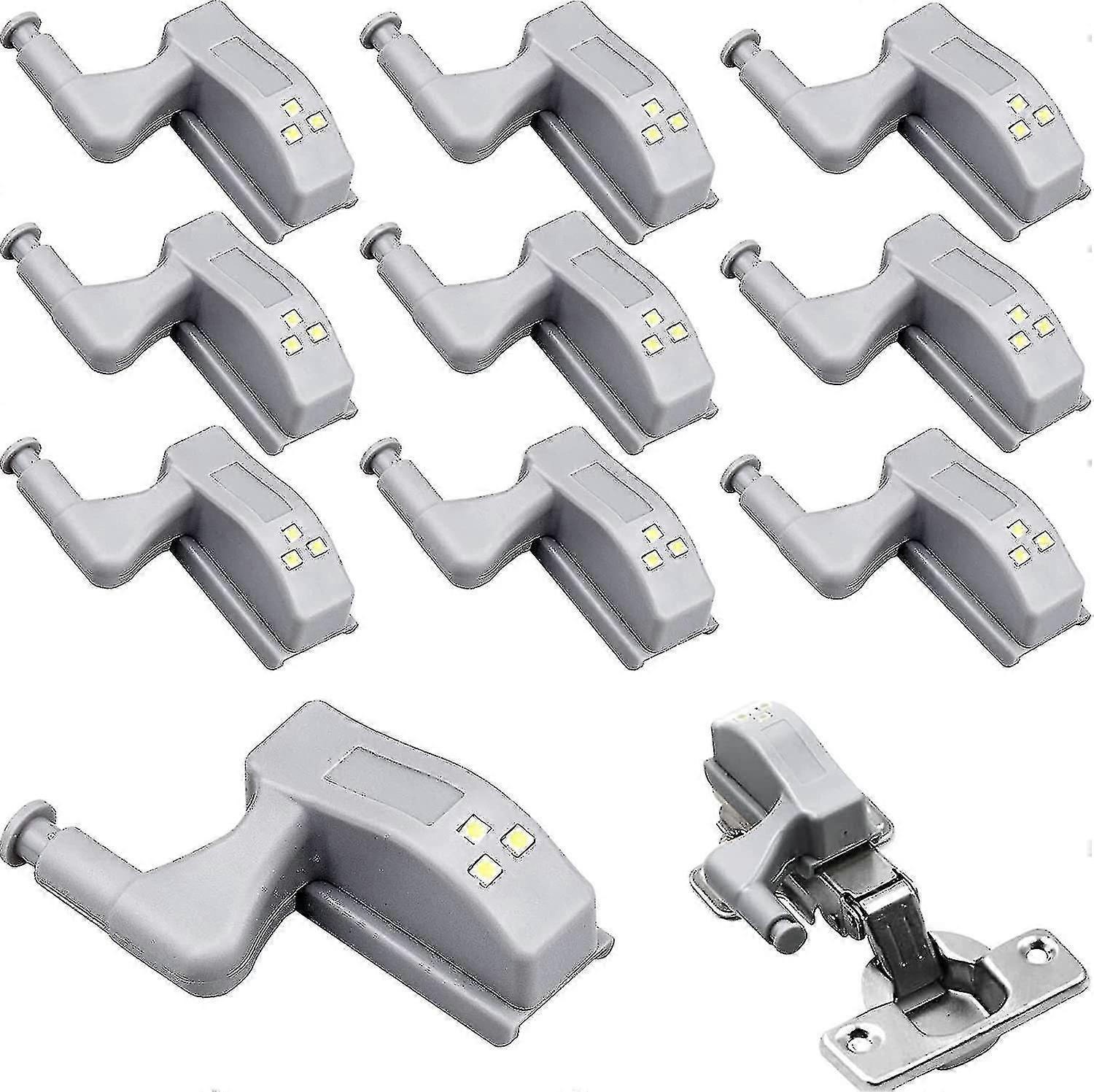 10 Pcs Hinge Lights Universal Cabinet Light Warm White Color For ...