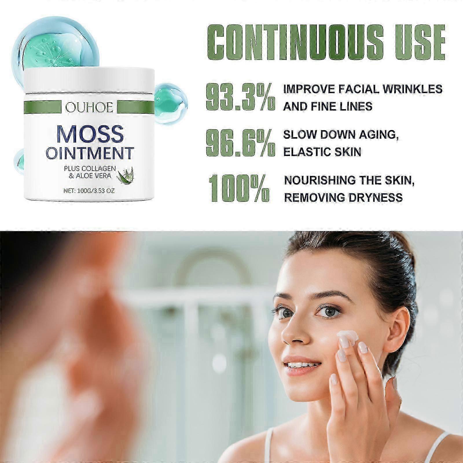 Moss Ointment Plus, Moss Anti-Wrinkle Cream, Fast Acting Facial Anti-Wrinkle Moss Ointment, Anti ...