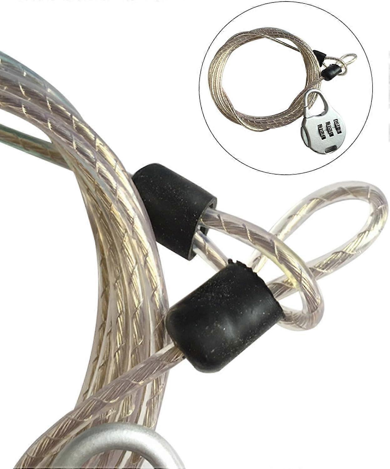 Three - digit combination wire rope locks for backpacks, etc. | Fruugo UK