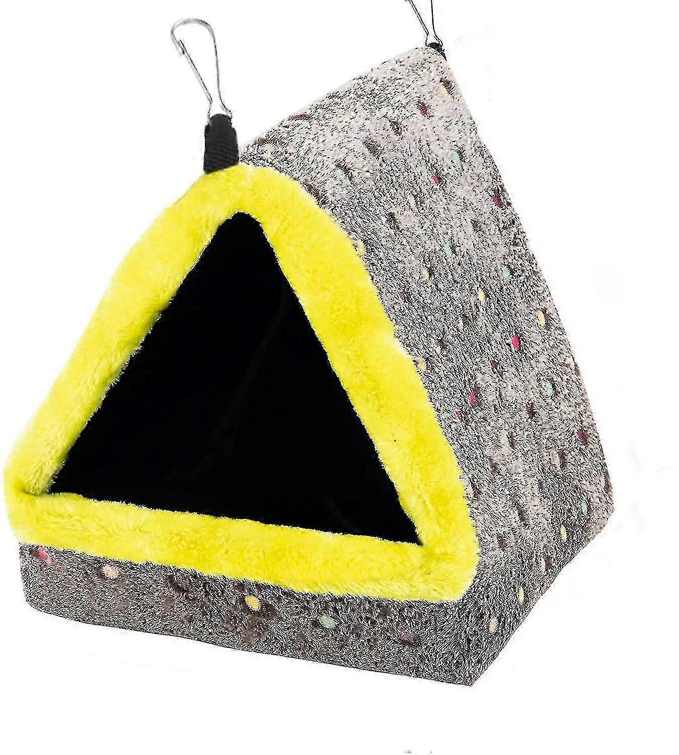 Plush Snuggle Bird Hammock Hanging Snuggle Cave Happy Hut Bird Parrot ...