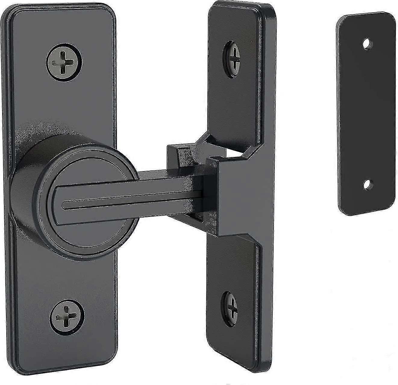 90 Degree Heavy Duty Sliding Barn Door Lock Hardware - Flip Latch Gate Latches, Safety Door Bolt ...