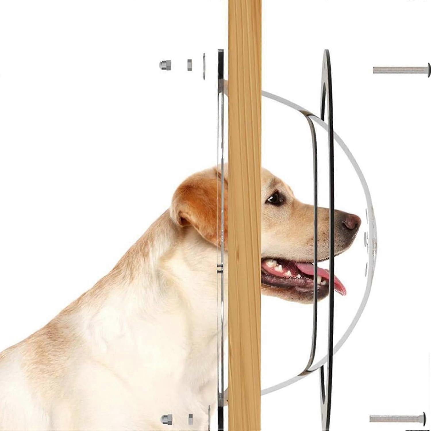 Dog fence window viewer, transparent pet bubble window, acrylic viewing ...