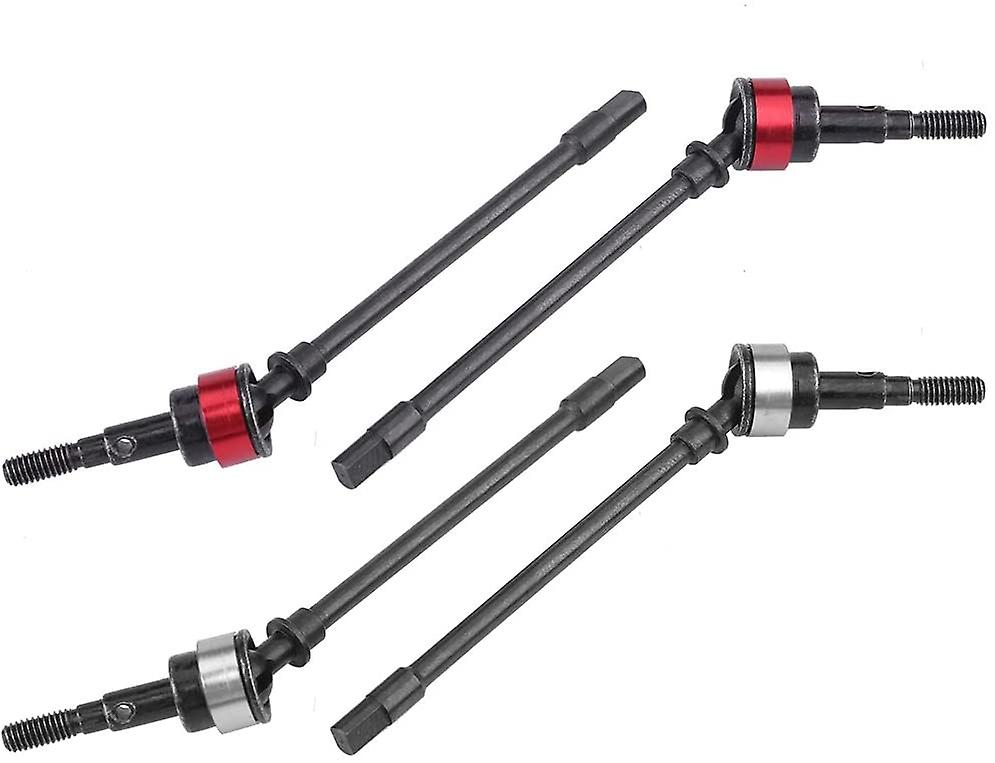 RC Car Drive Axle, 4 Pieces Hard Steel Front Axle Drive Axle for SCX10 ...