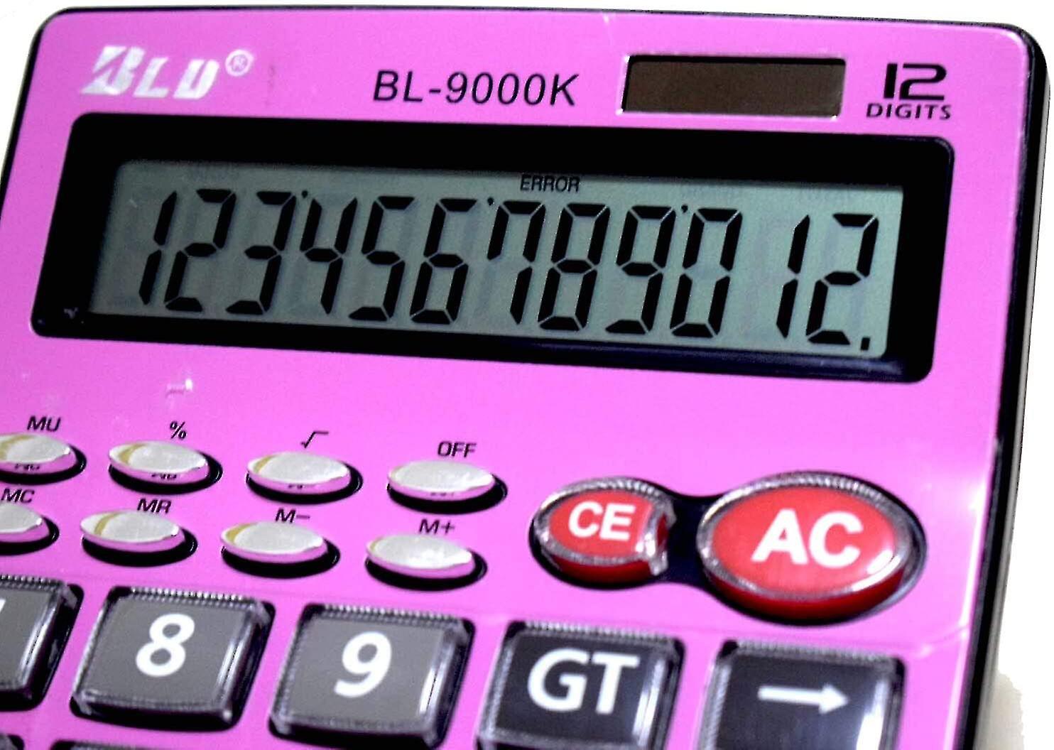 Calculators Large Lcd Display,Desktop Calculators Dual Power,Large Button Solar Power ...