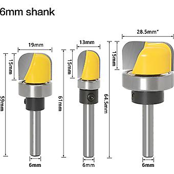 Round Bottom Router Bit 6mm Nose Router Bit Woodworking Milling Cutter ...