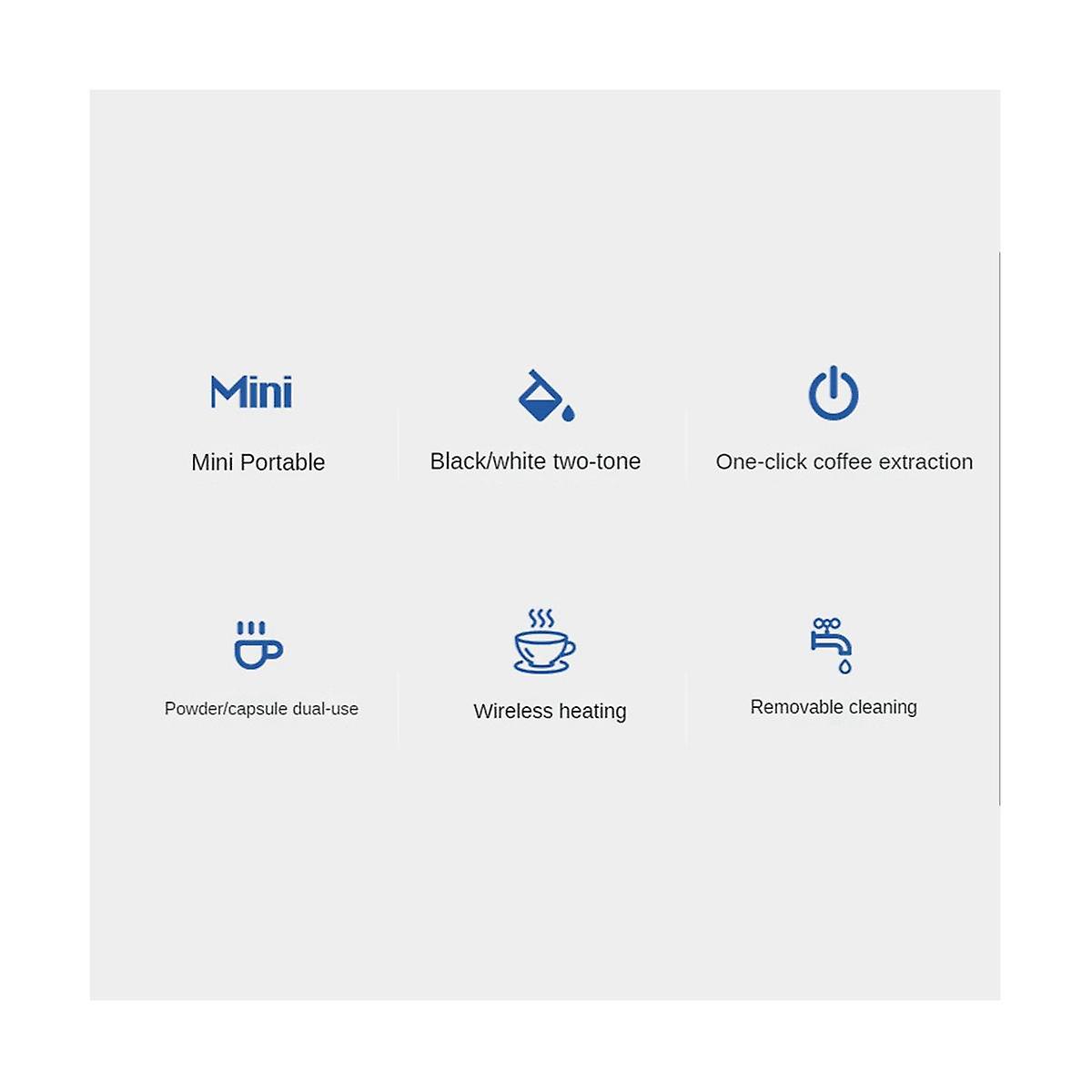 Electronic Coffee Maker Rechargeable Espresso Machine Portable Car ...