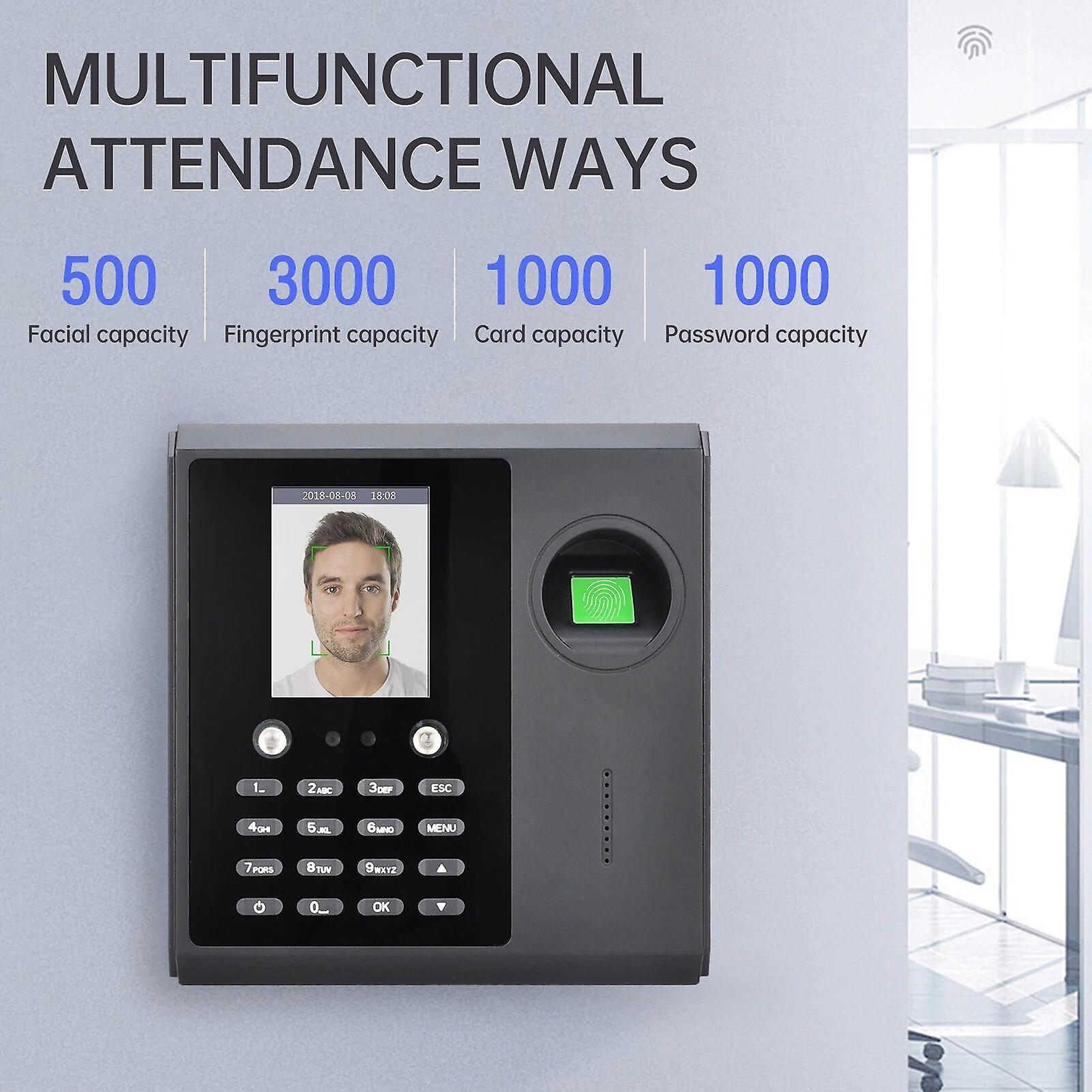 Biometric Time Clock Attendance Hine For Employees Support Fingerprint ...